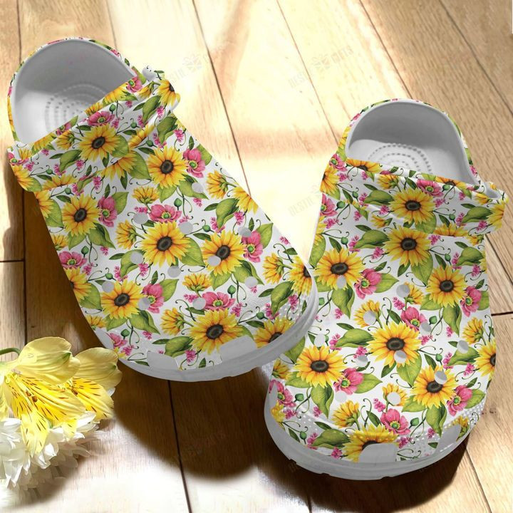 Sunflower Sunshine Crocss Classic Clogs Shoes For Men Women Kids ...