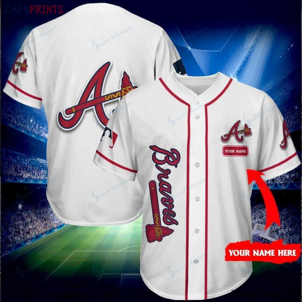 Atlanta Braves Personalized Baseball Jersey Shirt 159 - Gapostore