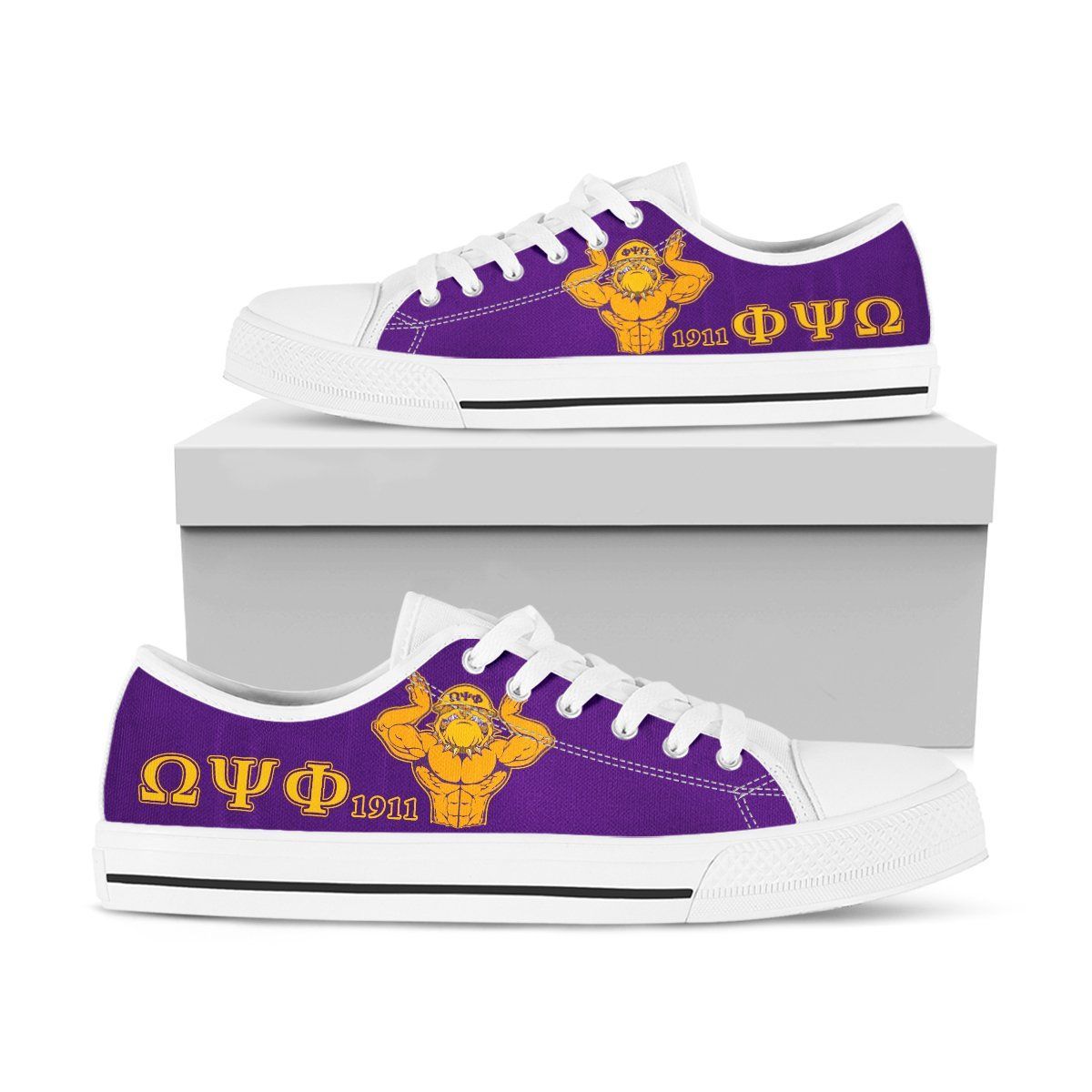 Omega Psi Phi Simple Low Top Shoes VMTee Omega Psi Phi Simple Low Top Shoes VMTee