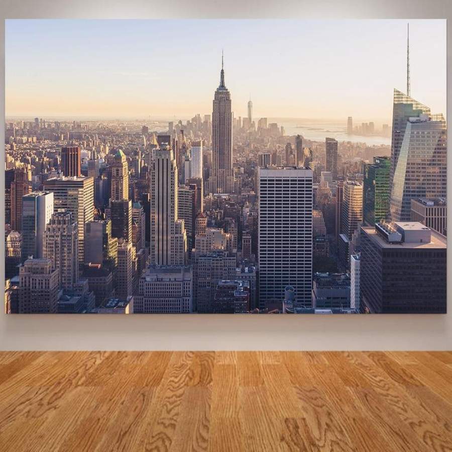 New York Skyscrapers Posters and Prints Cityscape Wall Art - Poster Art ...