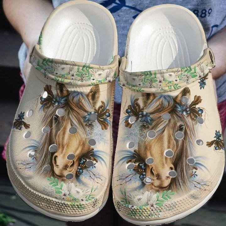 Horse Flower Clog Shoes#Hd – Justbeperfect Fashion Shop