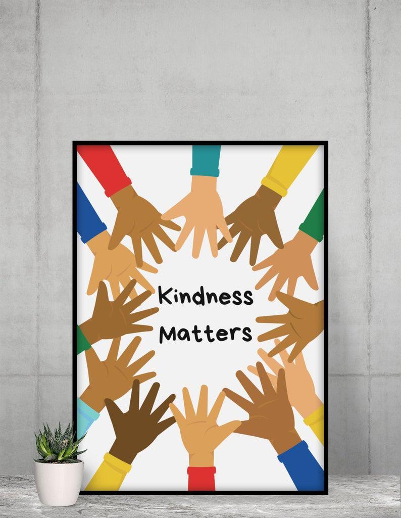 Equality Poster, Kindness Matters, Diversity Poster, Positive Classroom ...