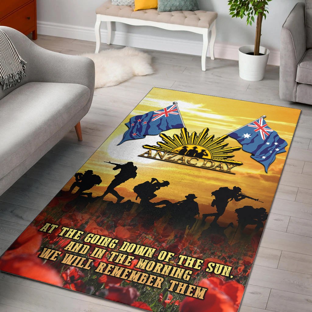 Anzac Area Rug - Australian And New Zealand Army Corps - Jasaust Store
