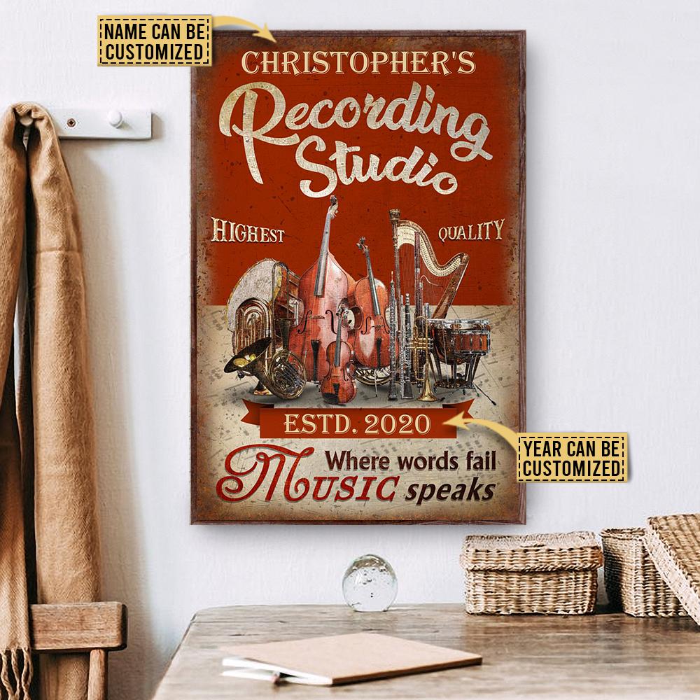 Personalized Orchestra Where Words Fail Customized Poster - Poster Art ...