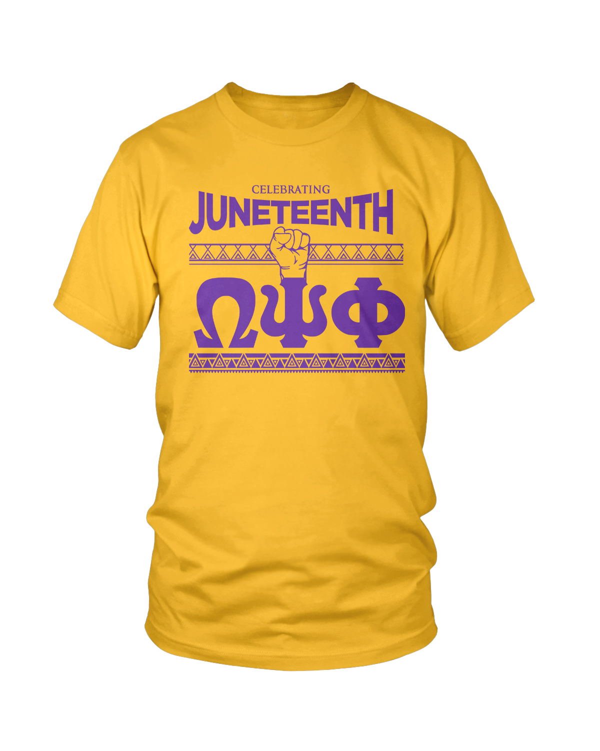 Omega Psi Phi Juneteenth T Shirt Black Queen