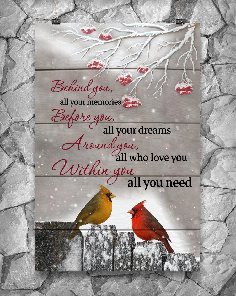 Behind You All Your Memories Before You Poster And Canvas, Wall Decor ...