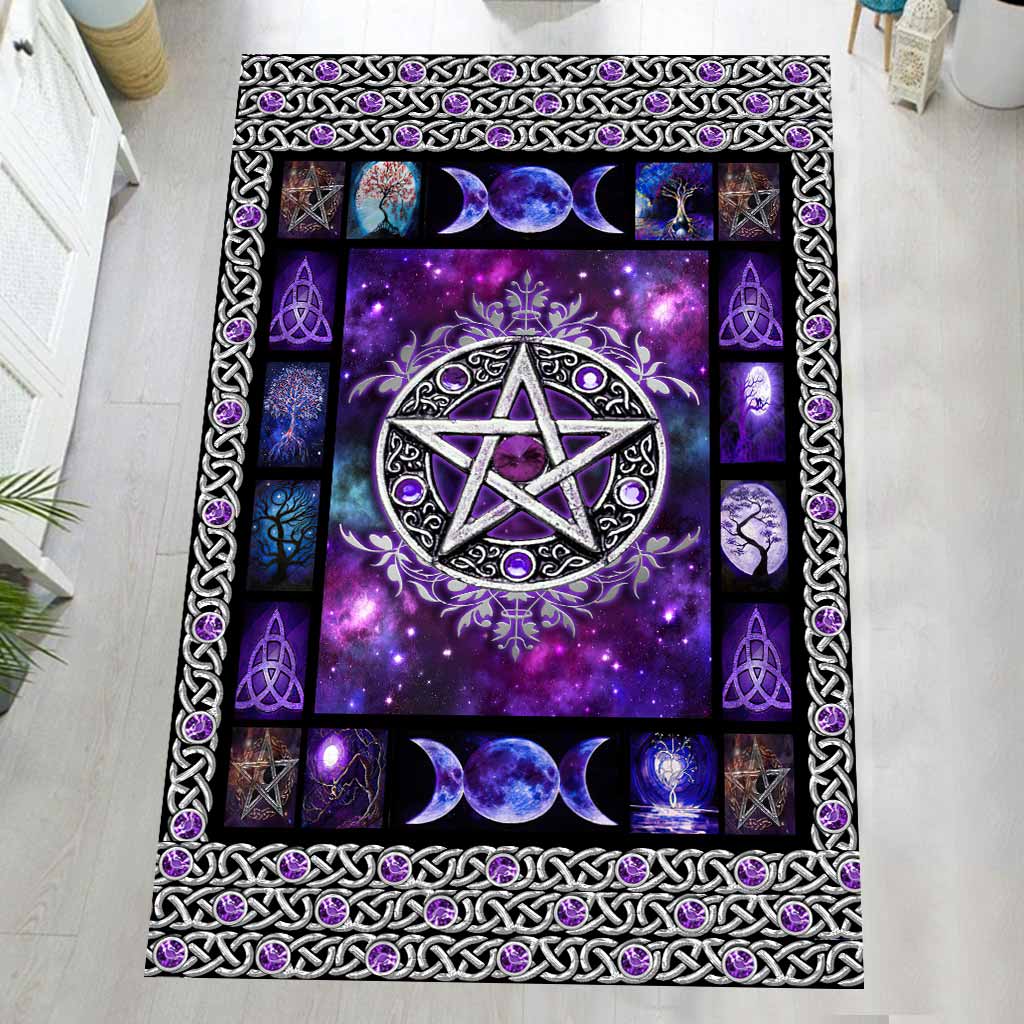 Witch Vibe Purple Pentagram – Rug – Corethermax