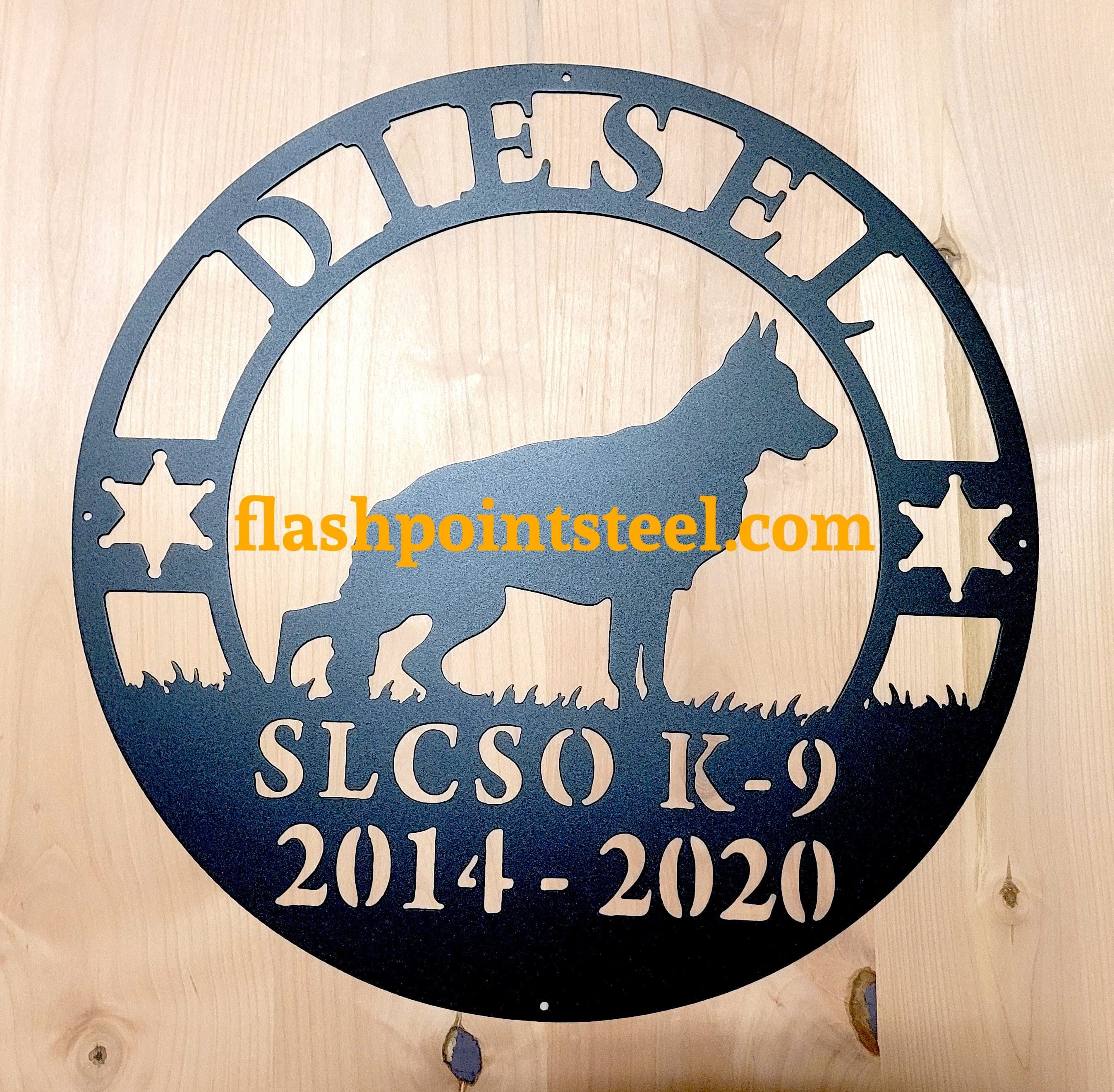 K9 Officer, Police K9, Veteran, Retirement Officer, Wall Decor, Plasma ...