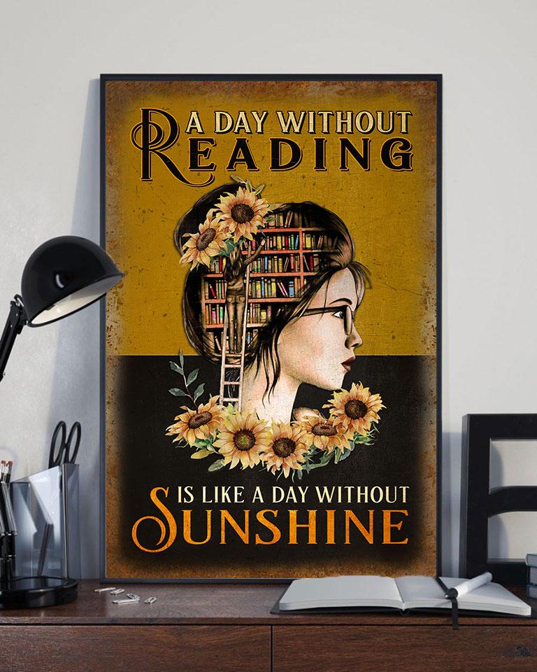 Reading A Day Without Sunshine Customized Poster - ReadingLLC