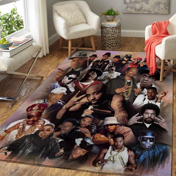 Legend Black Hip Hop Rappers Tupac The Big Notorious Rug
