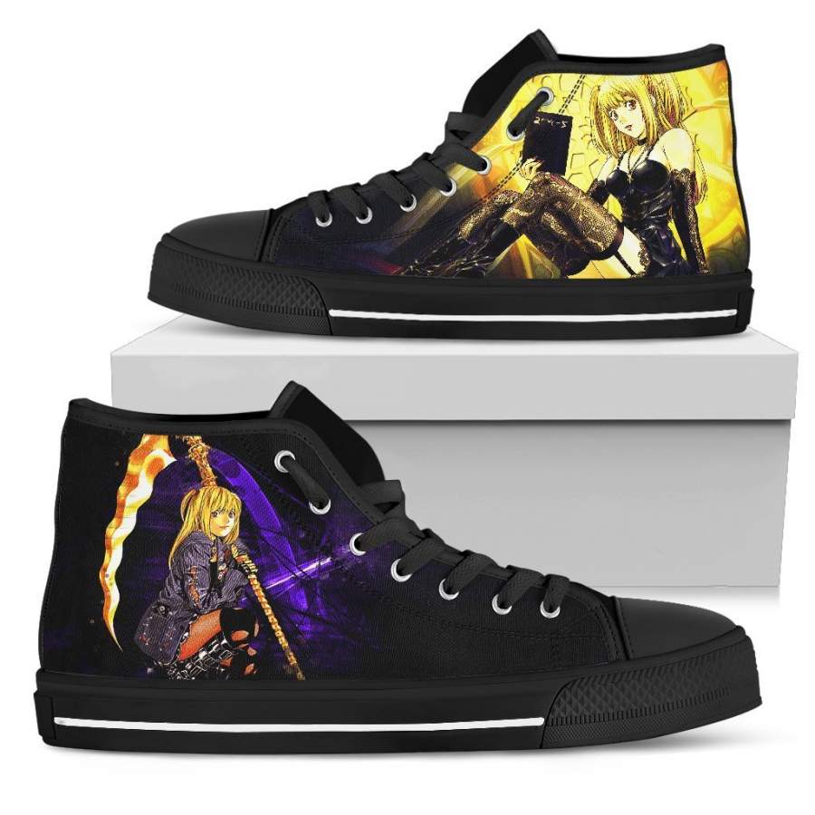 Death Note Sneakers Misa Amane High Top Shoes Cute - VMTees