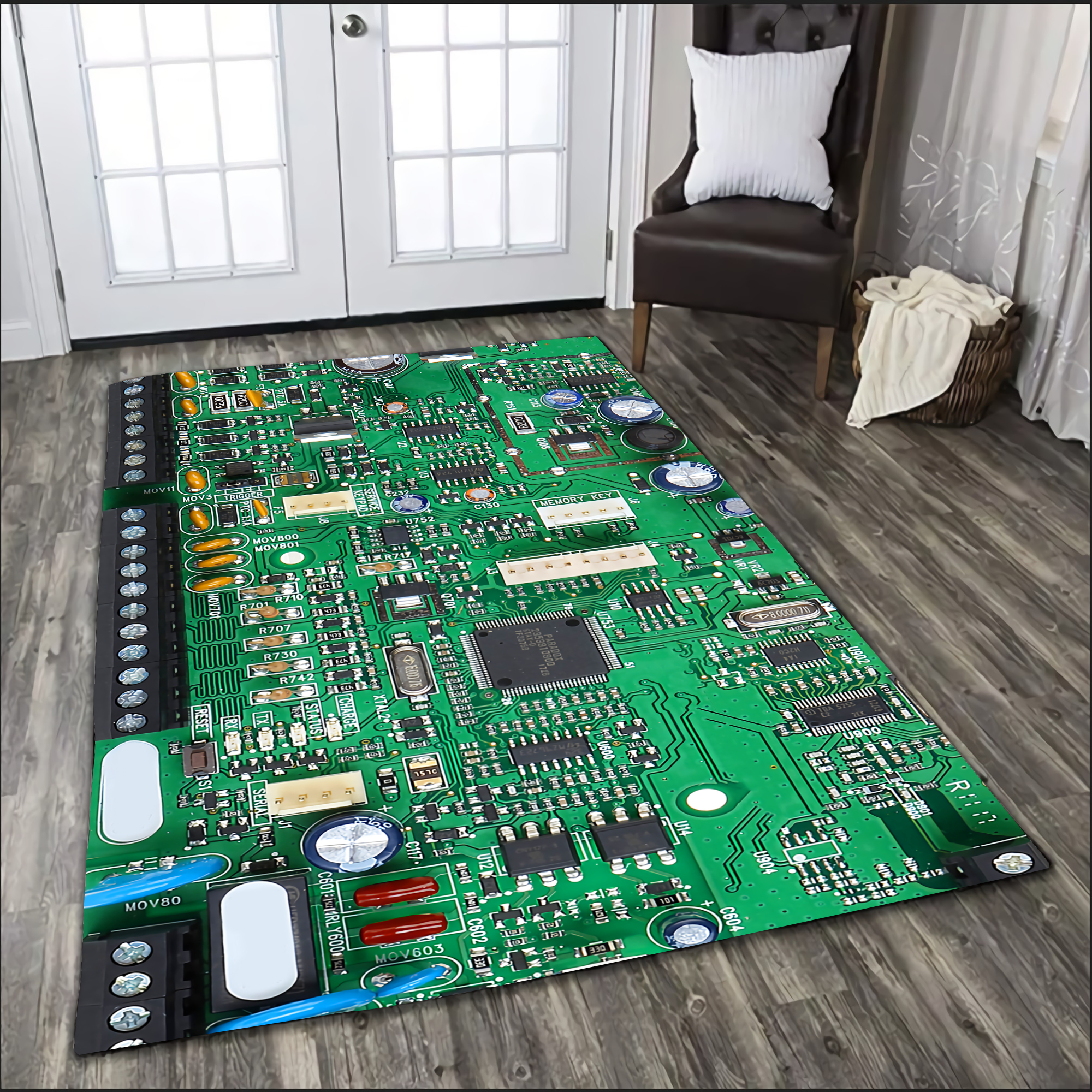 Electrical 3D All Over Printed Rug - Redditprint NDP Store