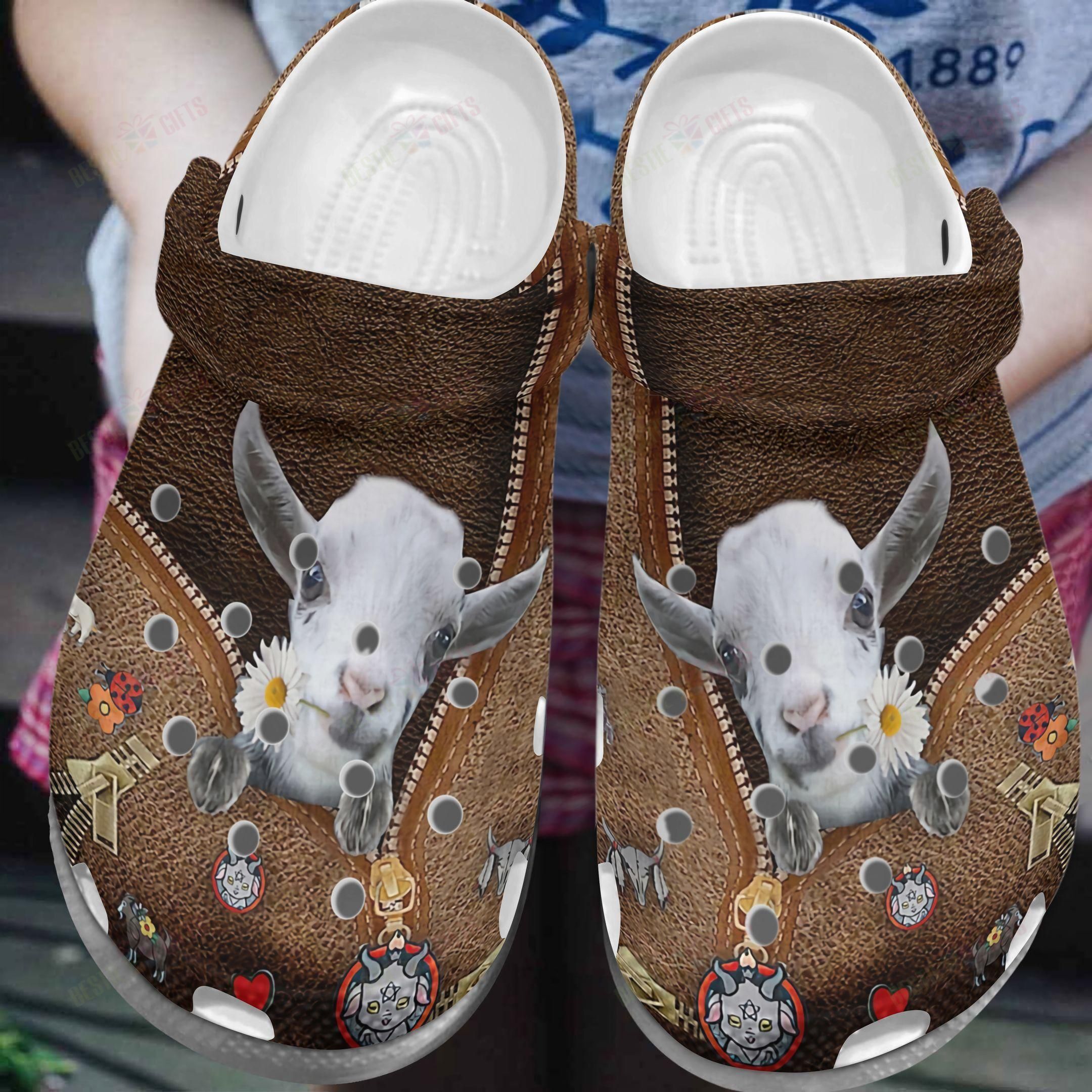Goat Crocs Classic Clog Goat Zipper Shoes