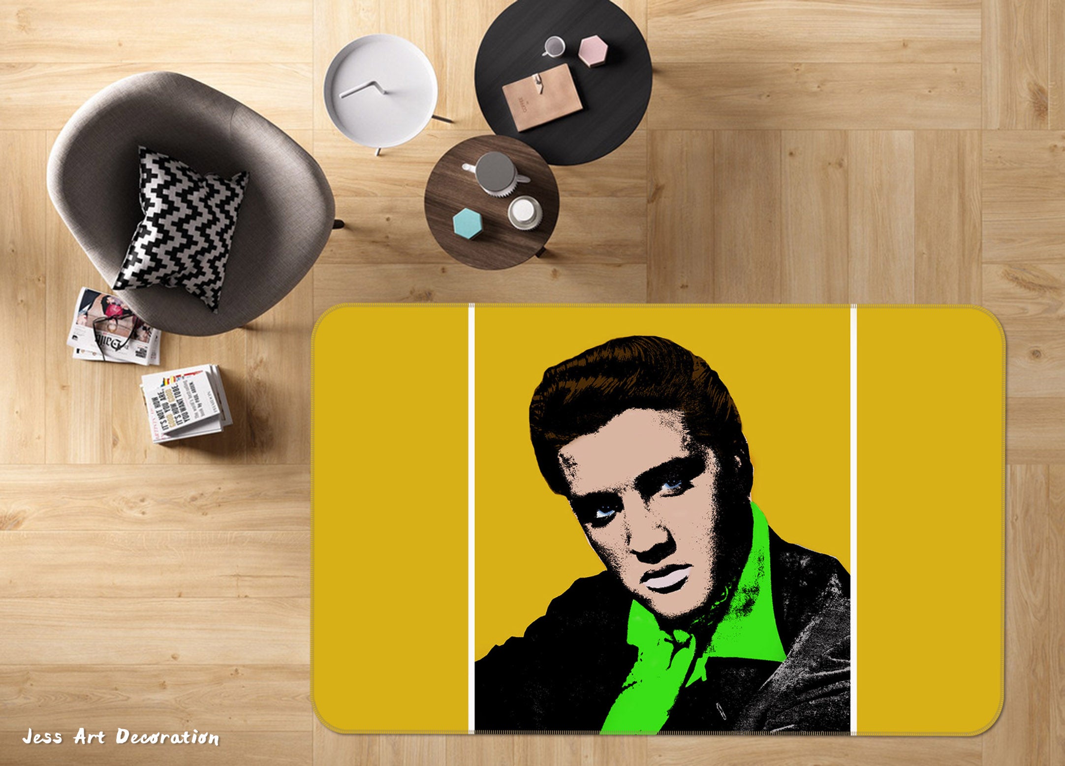 3D Elvis Presley Non-Slip Rug Mat 94 | Shop