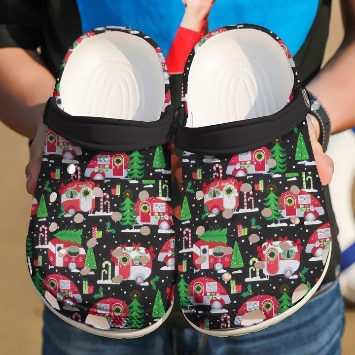 Camping Christmas V2 Crocss Classic Clogs Shoes For Men Women Kids ...
