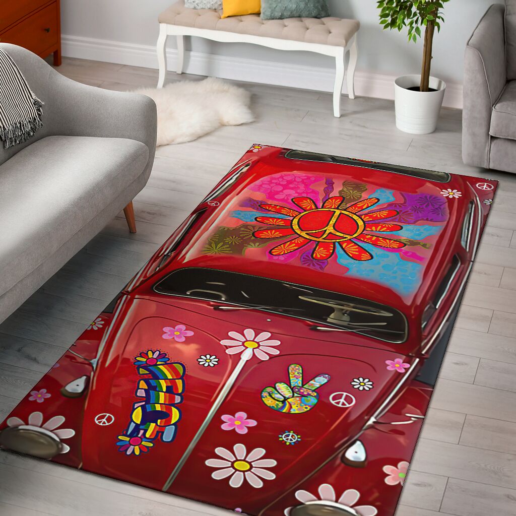 Peace Love Flowers Hippie Rug 0622 – Corethermax