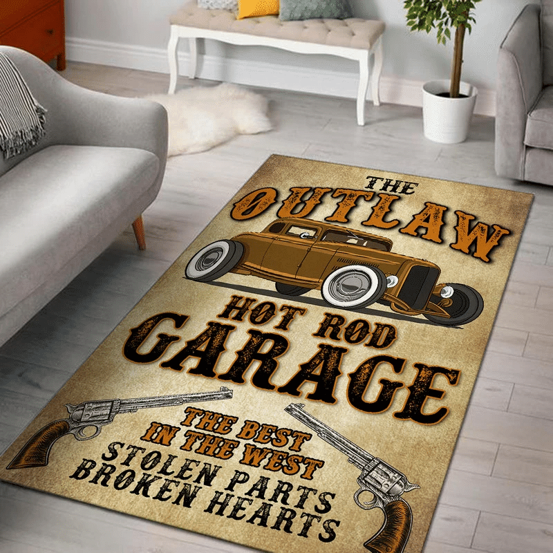 Hot Rod Garage Rug - Pinkato Store