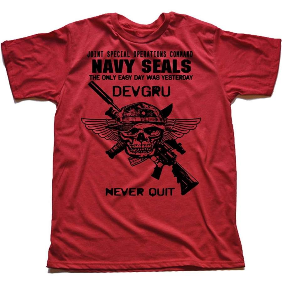Navy Seals T-Shirt Socom Special Forces Military Devgru Veteran MenS ...