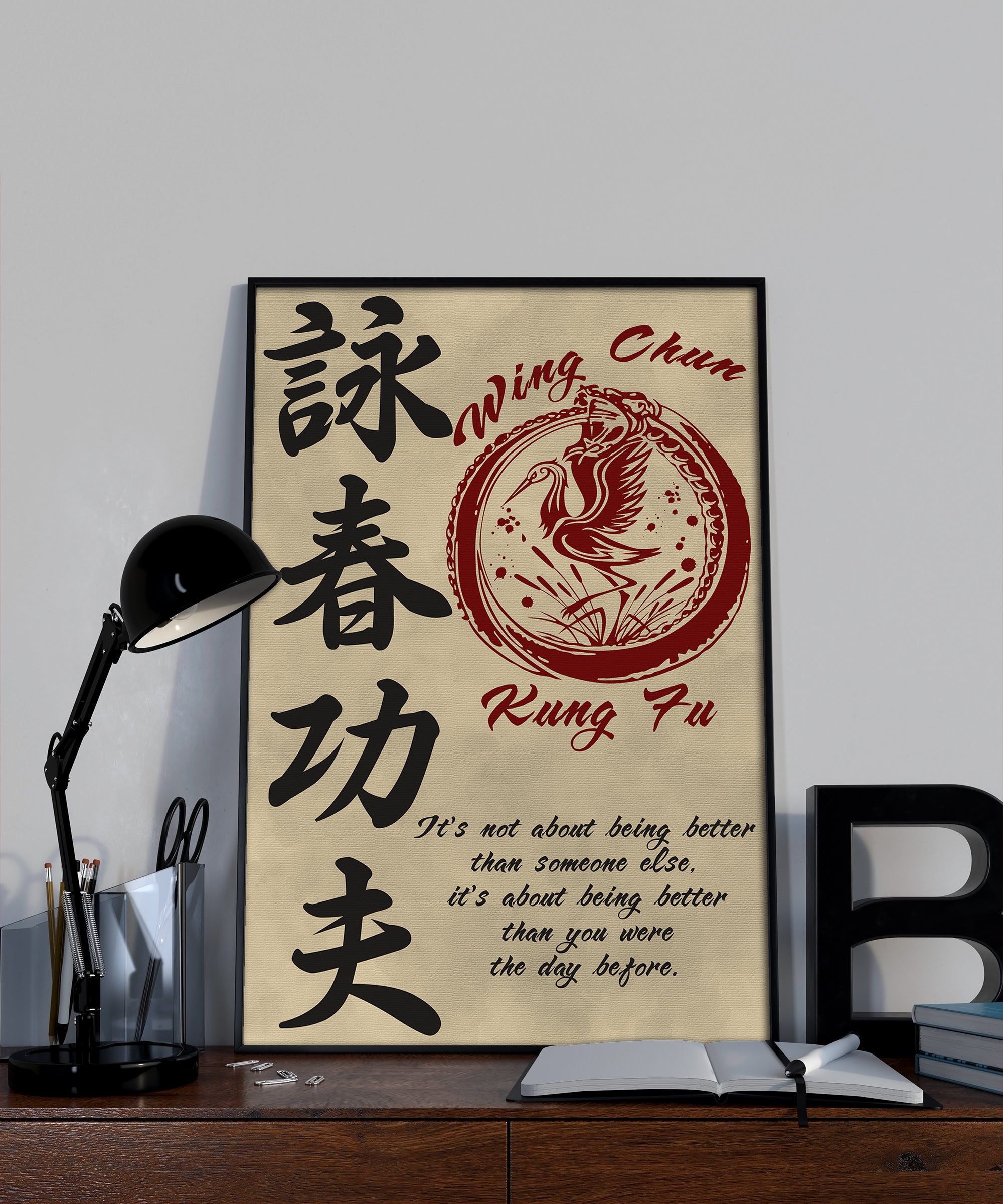 Wc009 – It’S Not About Being Better – Wing Chun Poster – Posterveto