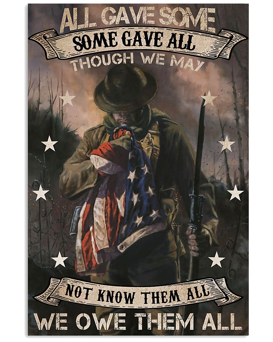 All Gave Some Some Gave All Poster And Canvas, Wall Decor, Wall Art ...