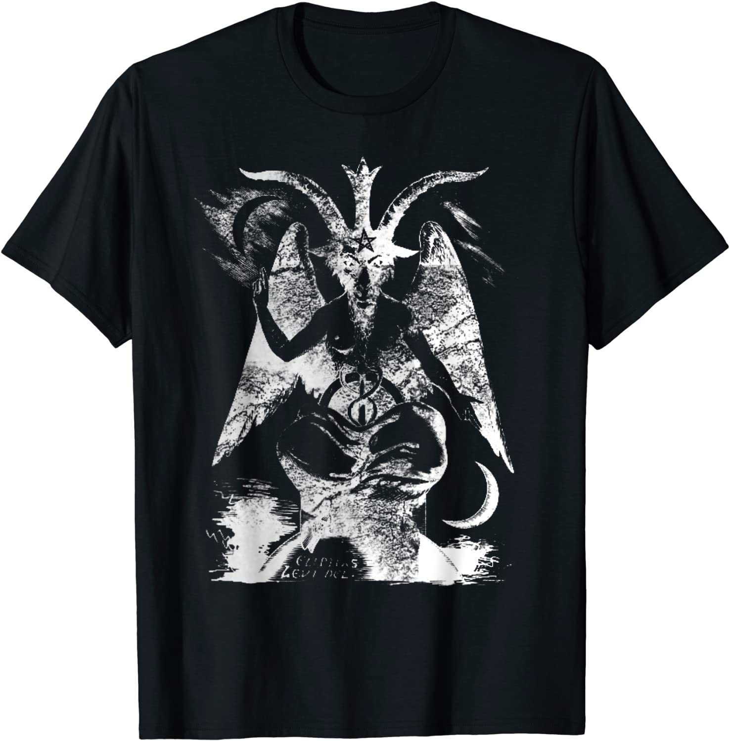 Knights Templar Baphomet Sabbatic Goat Occult Symbol T-Shirt Men