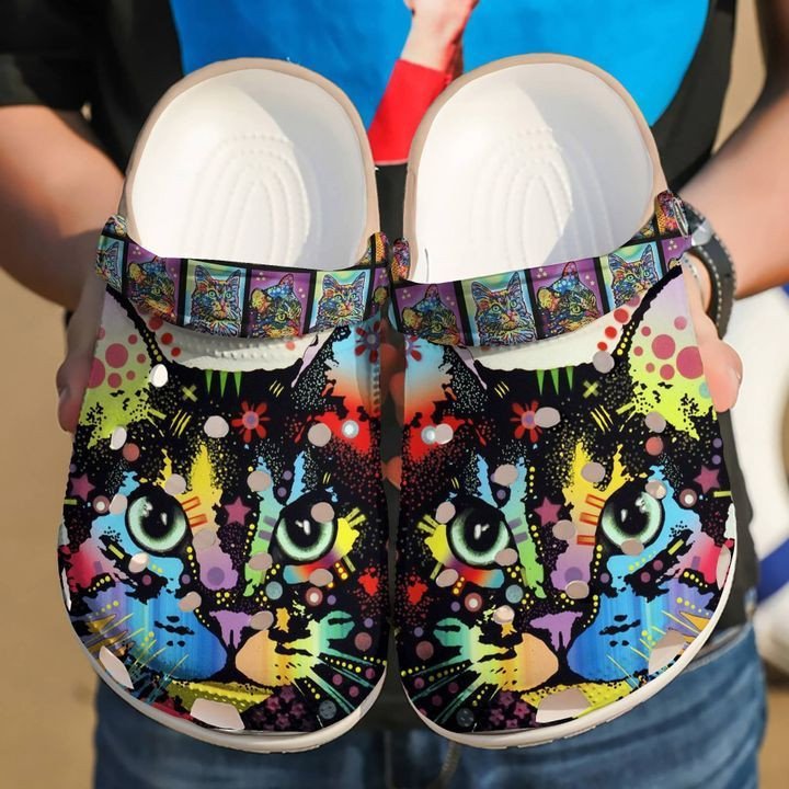 Cat Colorful Sku 508 Crocs Clog Shoes – Justbeperfect Fashion Shop