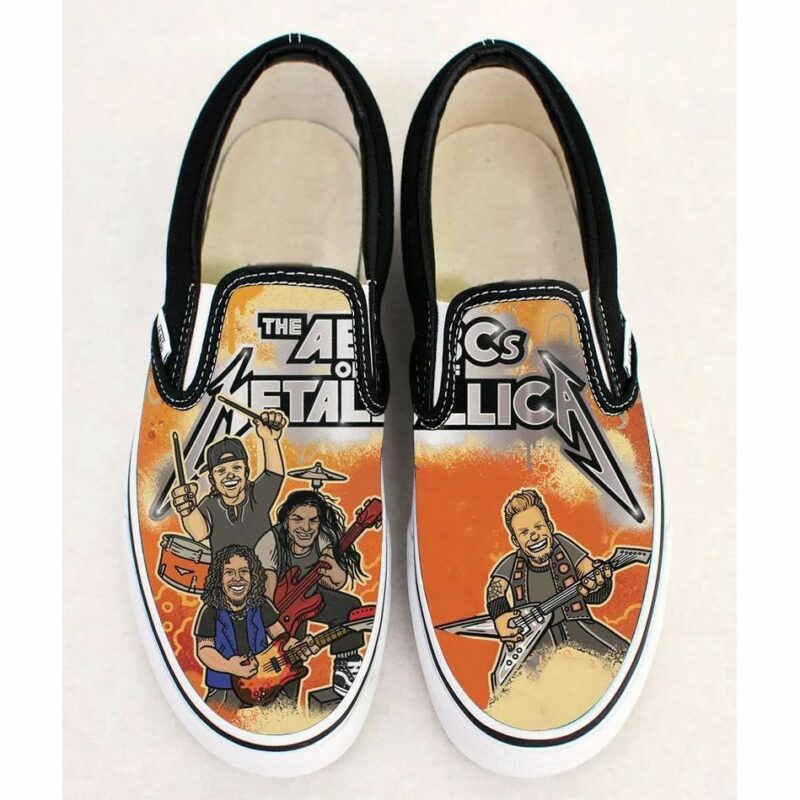 Metallica The A Z Of Metallica Music Band Rock Sneaker Design Gift For ...