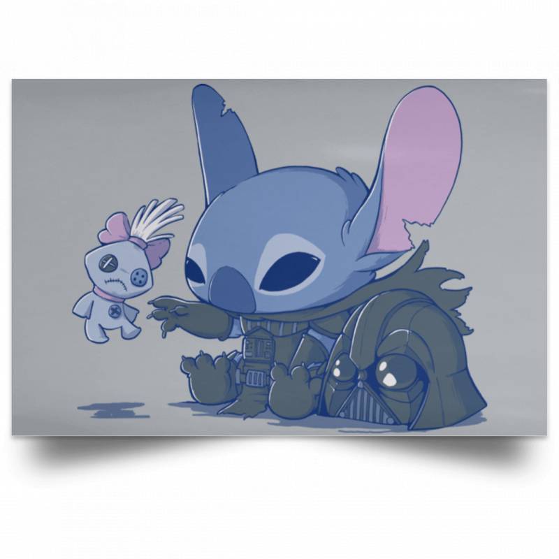 Darth Stitch Landscape Poster – Micophotos