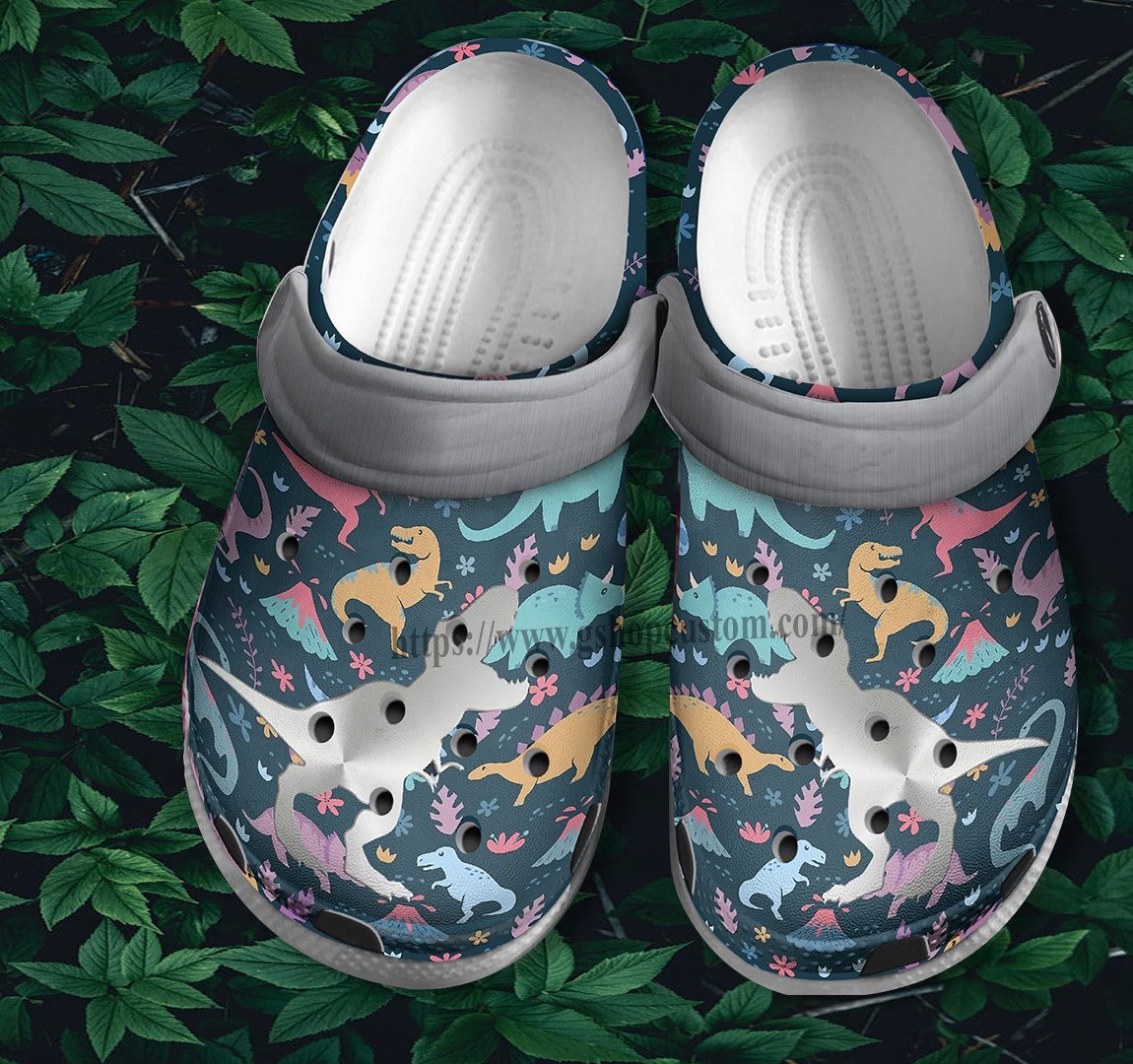 Dinosaur Crocss Shoes Gift Step Daughter – Dinosaur Shoes Croc Clogs ...