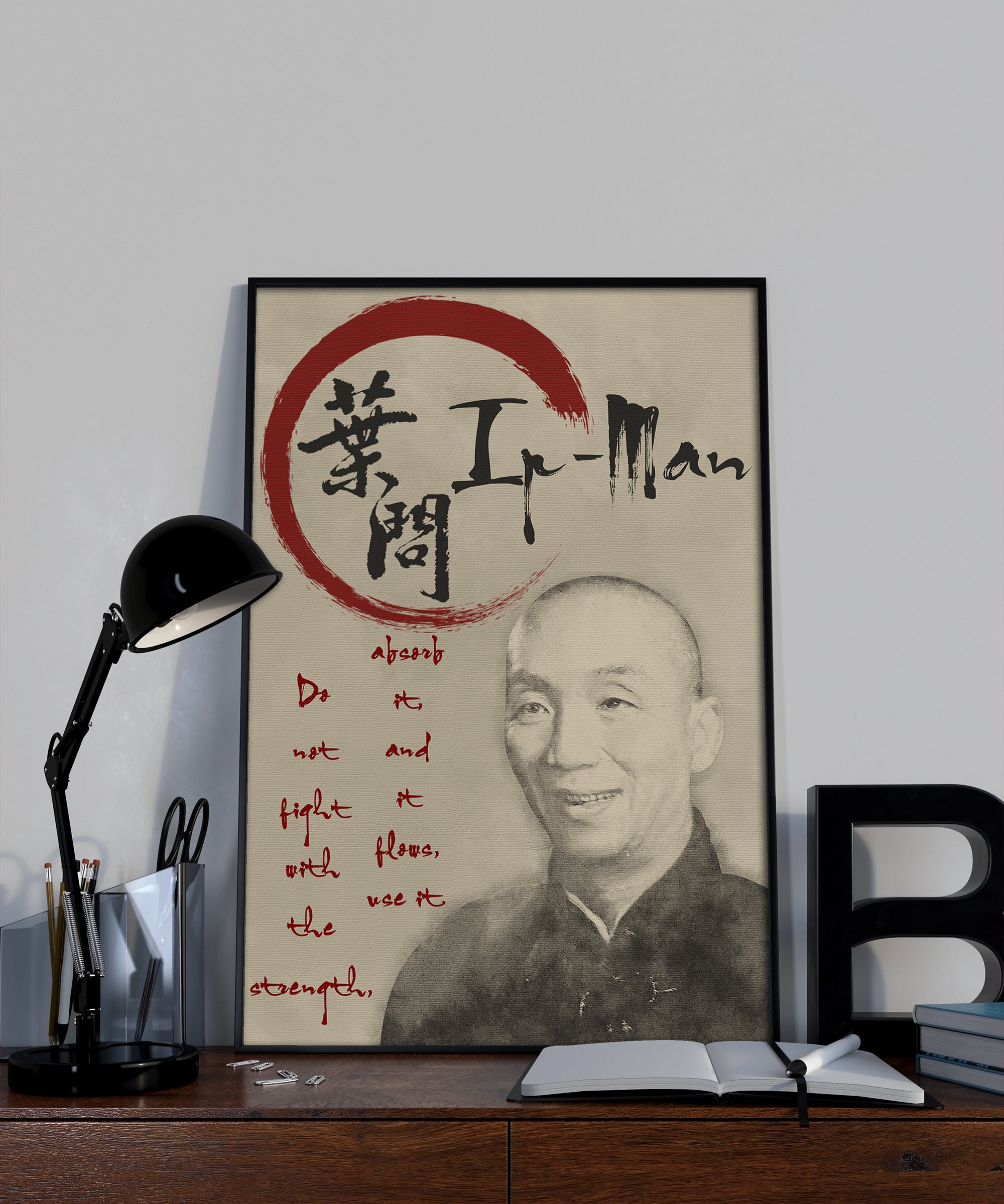 Wc007 – Do Not Fight With The Strength – Ip Man – Wing Chun Poster ...