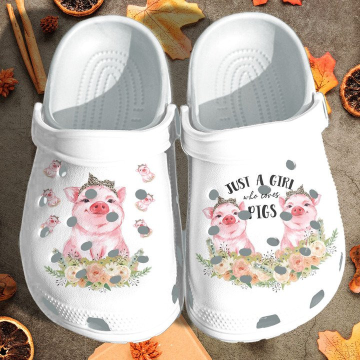 Pig Girl Cute Shoes Farm Life Girl Love Pig Crocss Clogs For Men Women ...