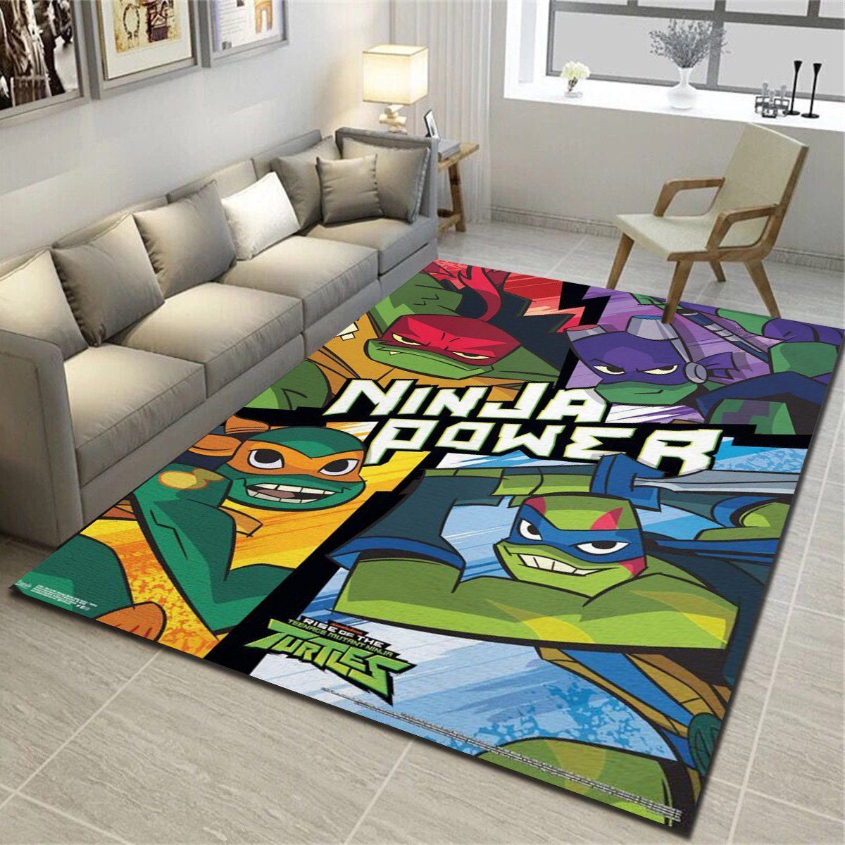 Nickelodeon Rise Of The Teenage Mutant Ninja Turtles Turtles Rug ...