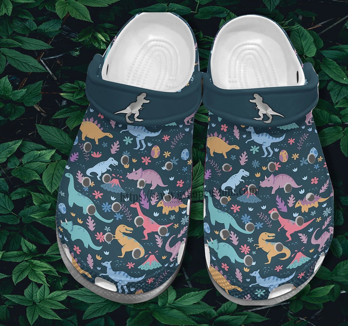 Dinosaur Park Crocss Shoes Gift Birthday Step Son – Dinosaur Shoes Croc ...