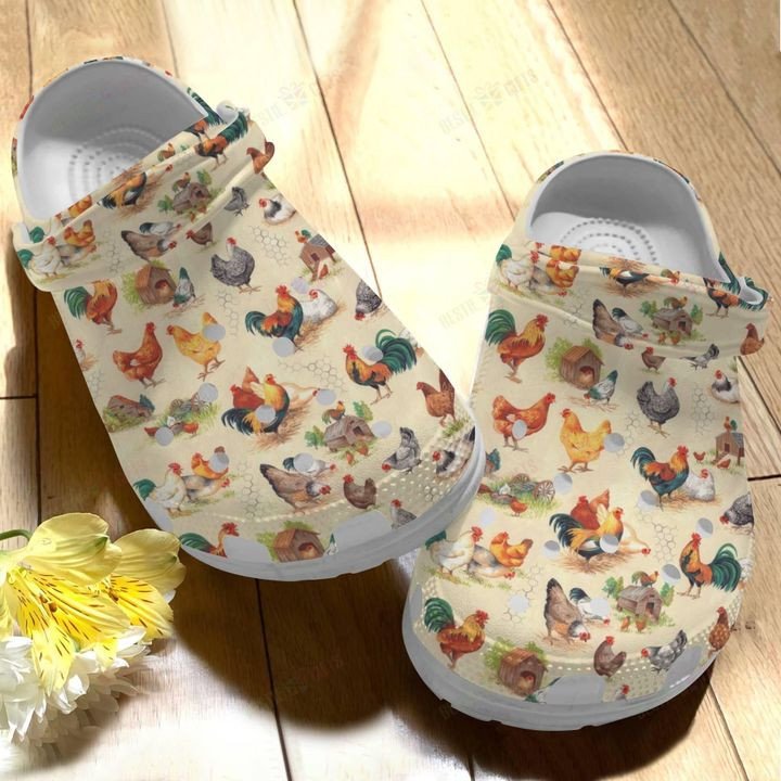 Chicken Vintage Chicken V2 Crocss Classic Clogs Shoes For Men Women ...