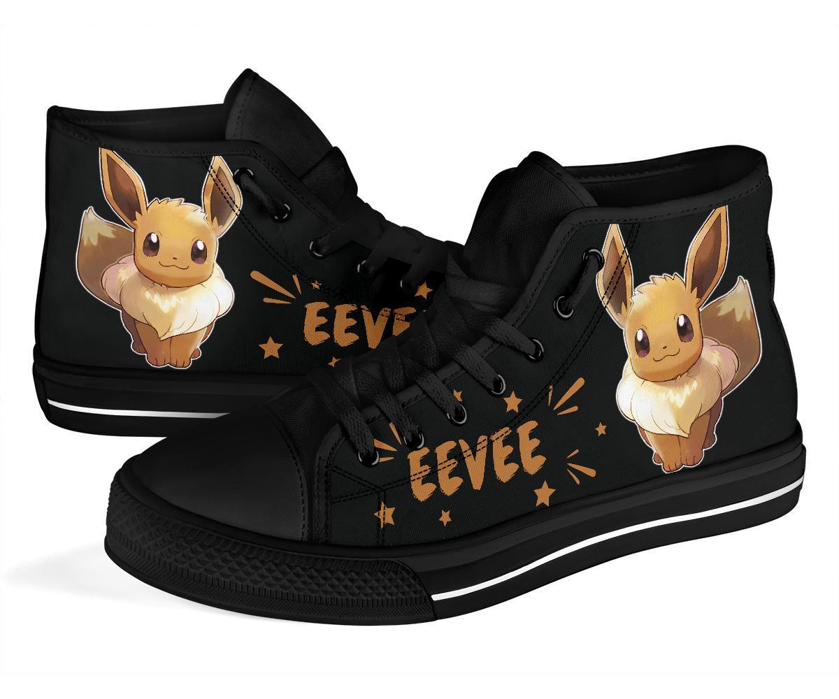 Eevee Sneakers Pokemon High Top Shoes Gift Idea - VMTees