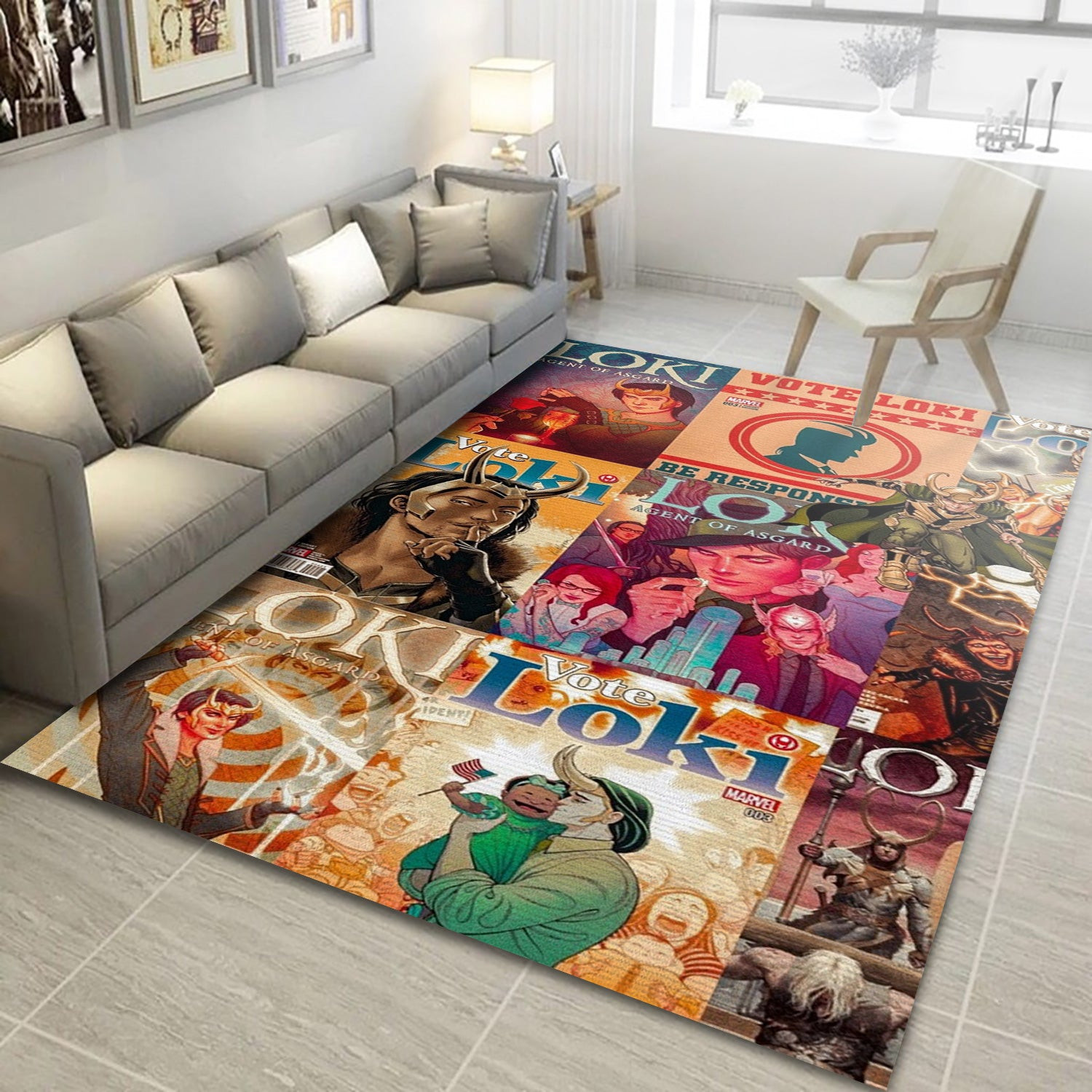 Loki Comic Area Rug, Living Room And Bedroom Rug – Home Us Decor ...