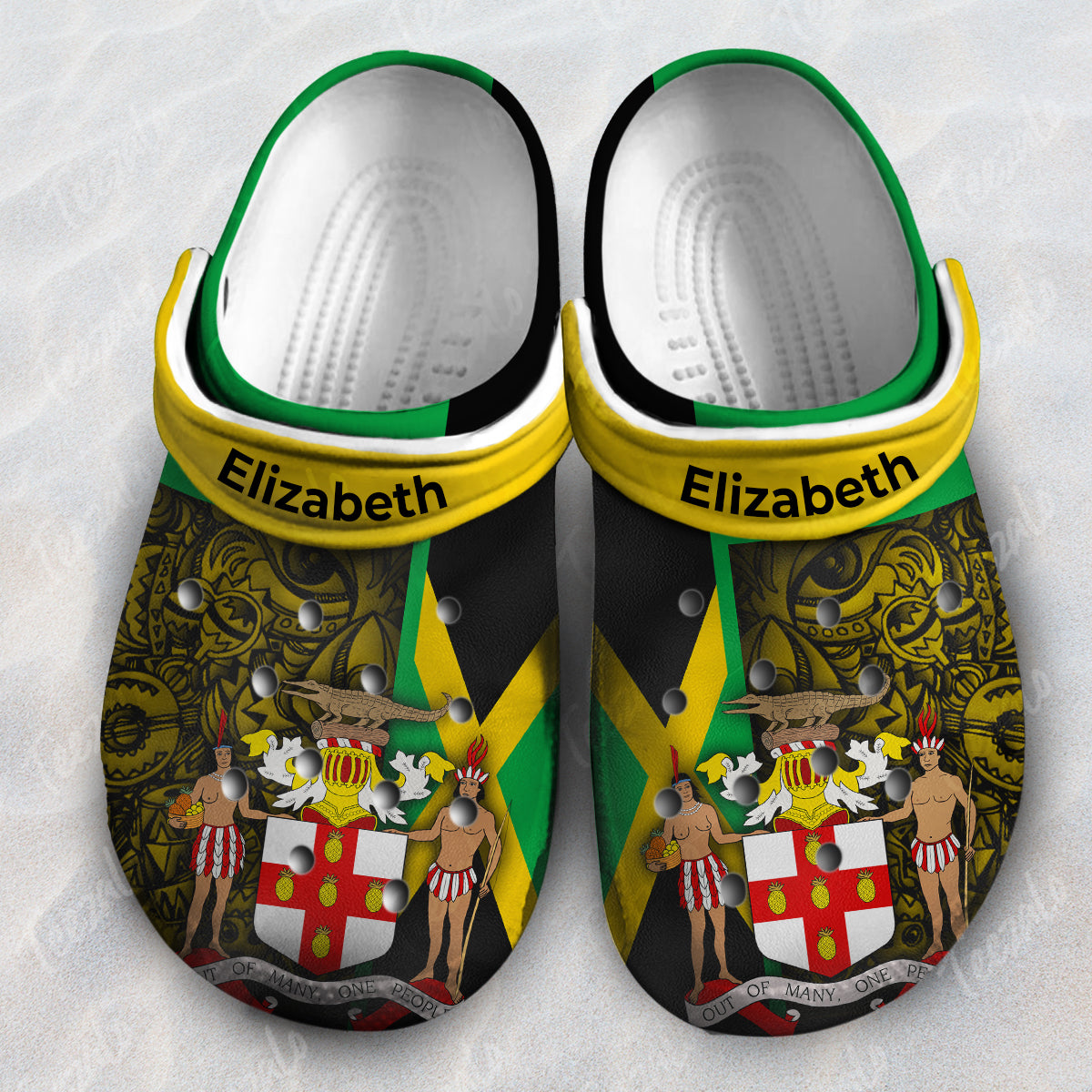 Jamaican Roots Flag Heritage Personalized Clogs Shoes – Justbeperfect ...