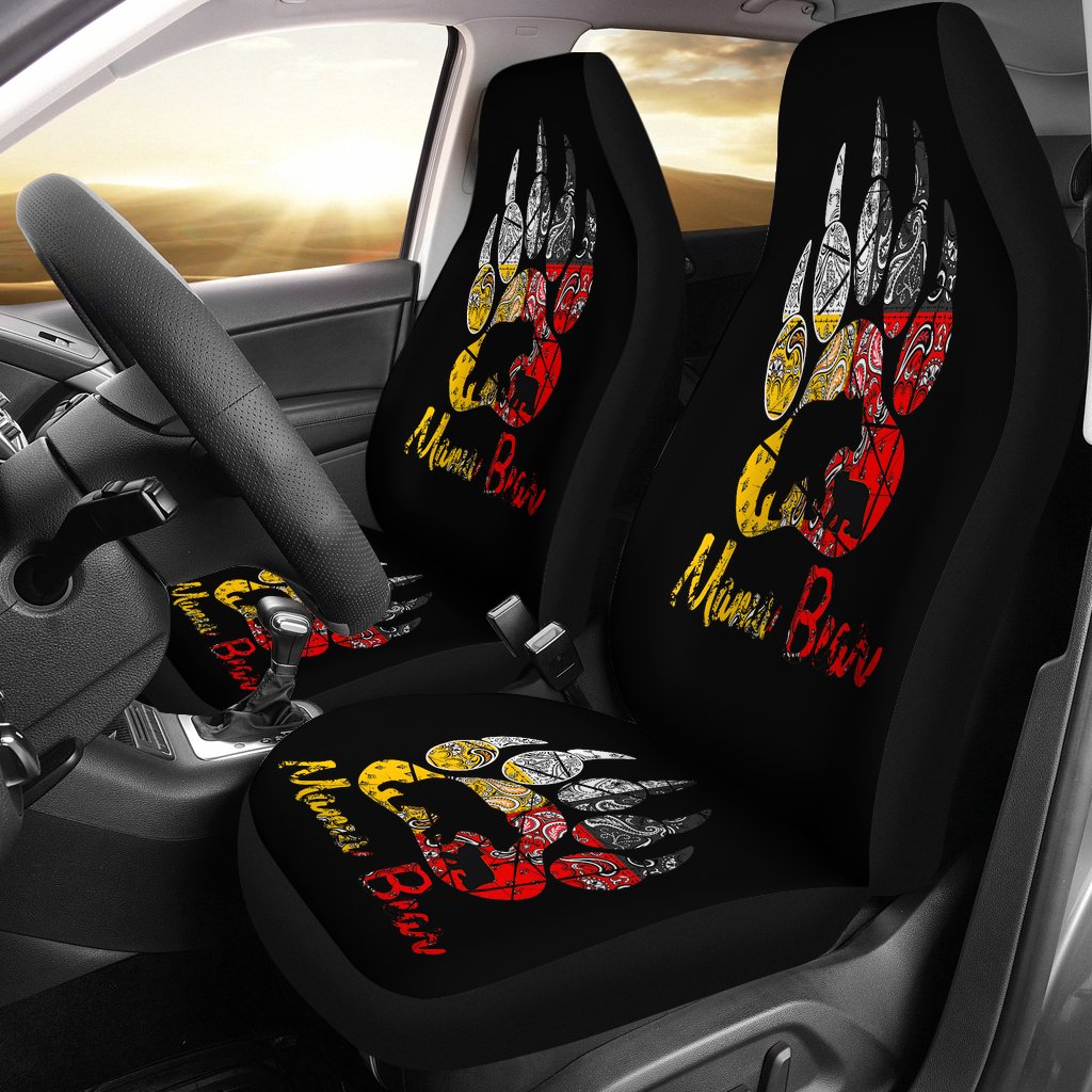 GB-NAT00085-CARS01 Mama Bear Native American Car Seat Covers – Corethermax