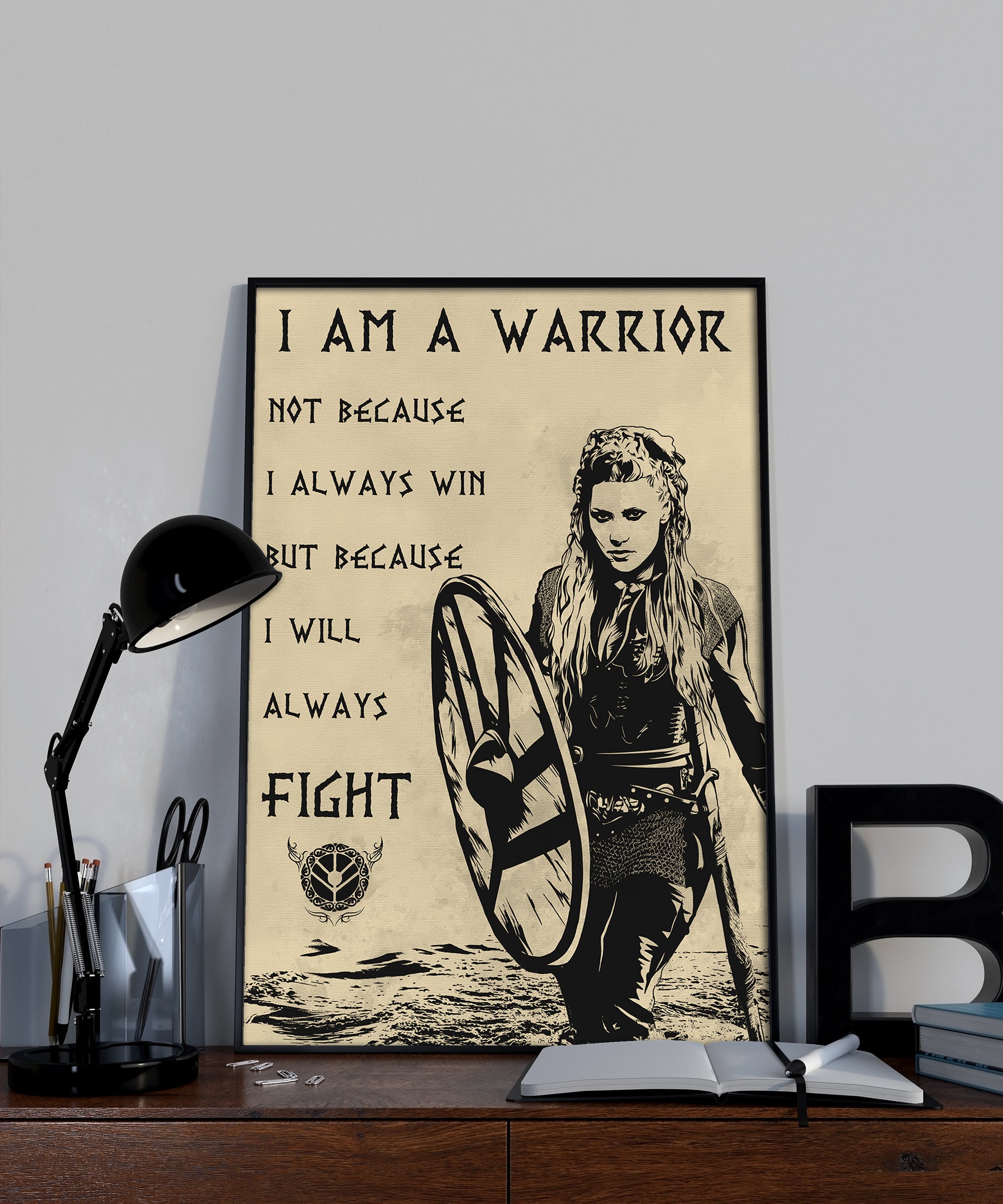 Vk013 – I’M A Warrior – Lagertha – Viking Poster – Posterveto