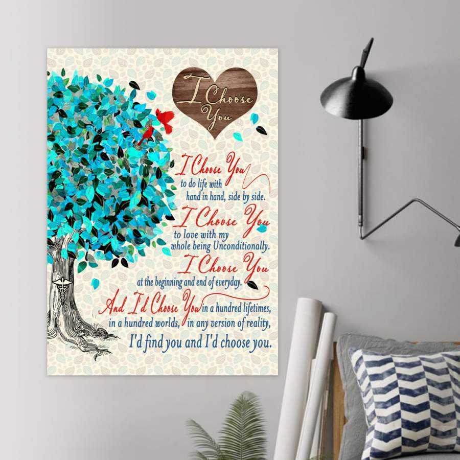 Nurse – I Choose You Blue Tree – Poster – Posterveto