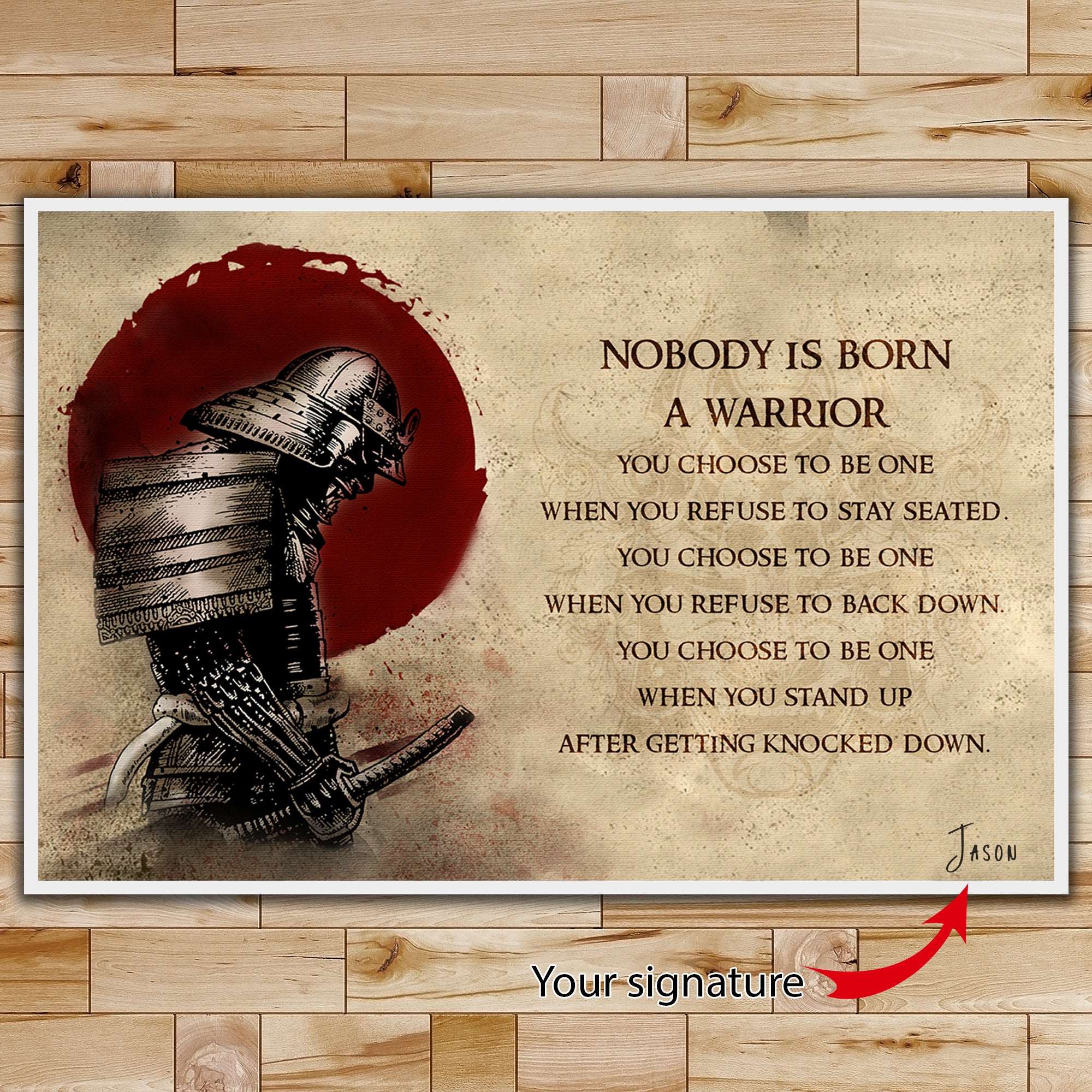 Sa093 - Nobody - English - Samurai Poster - Poster Art Design