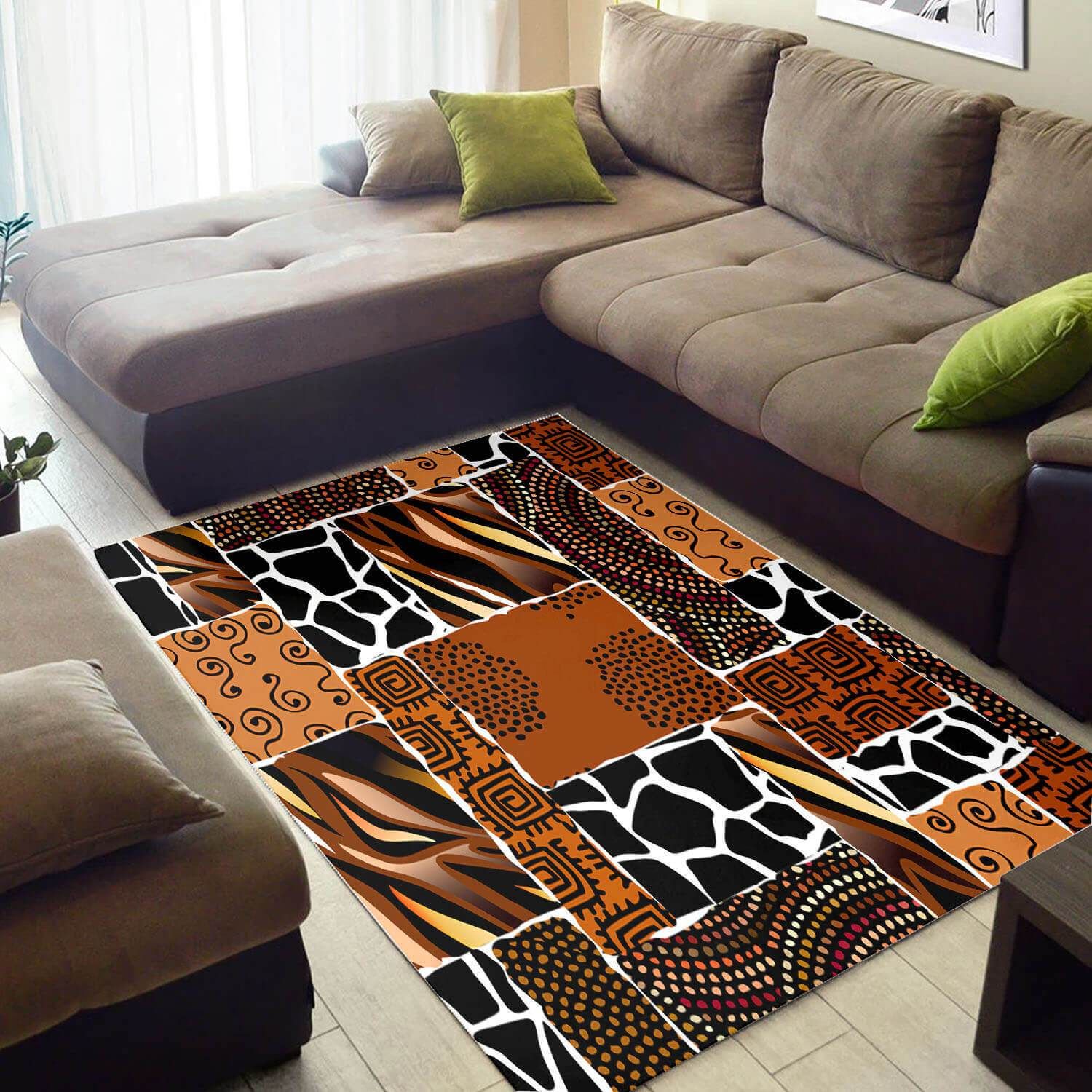 Modern African Area Rug Nice Black History Month Ethnic Seamless ...
