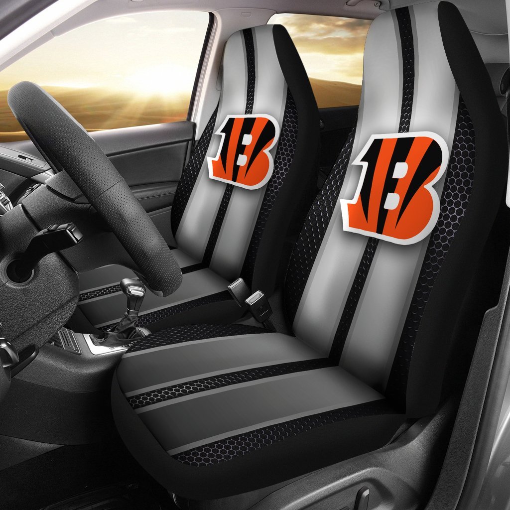 Incredible Line Pattern Cincinnati Bengals Logo Car Seat Covers | Shop