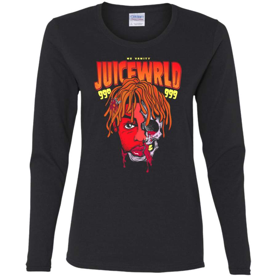 JUICE WRLD SKULL POSTER Ladies LS T-Shirt – Skull Art Prints