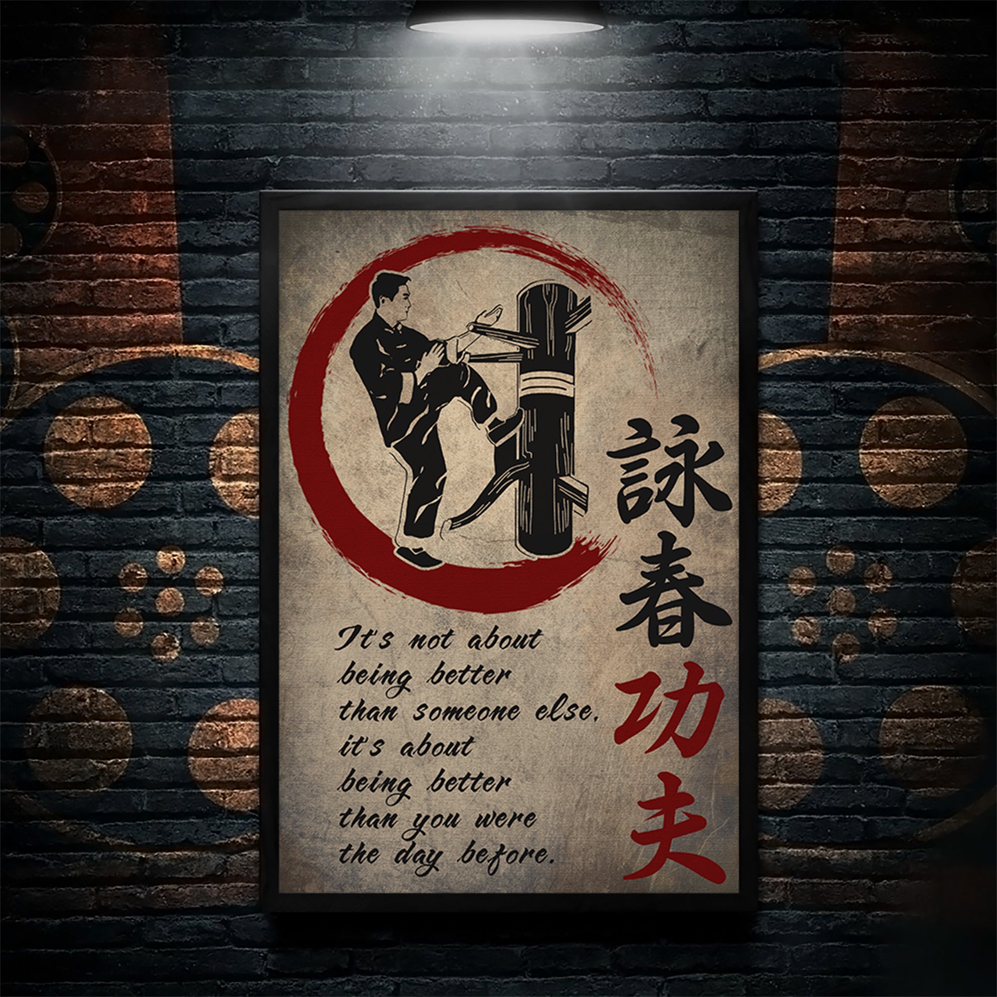 Wc017 – It’S Not About Being Better – Wing Chun Poster – Posterveto