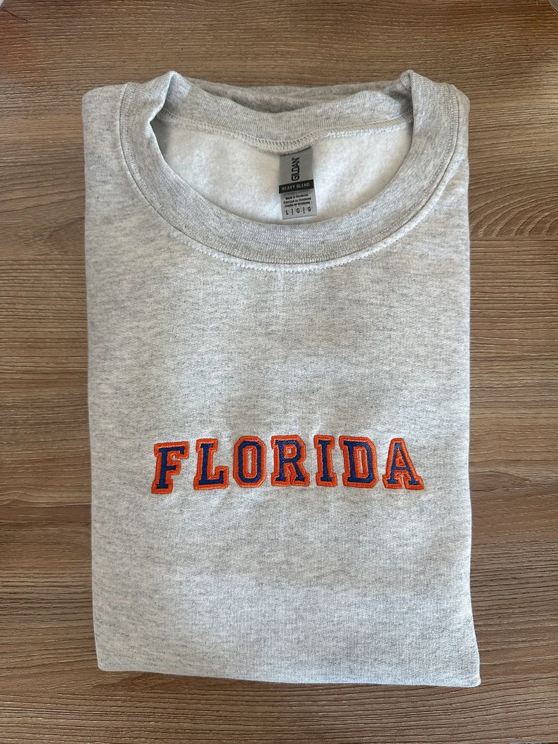 Florida Embroidered Crewneck Sweatshirt – Lesbiplanting