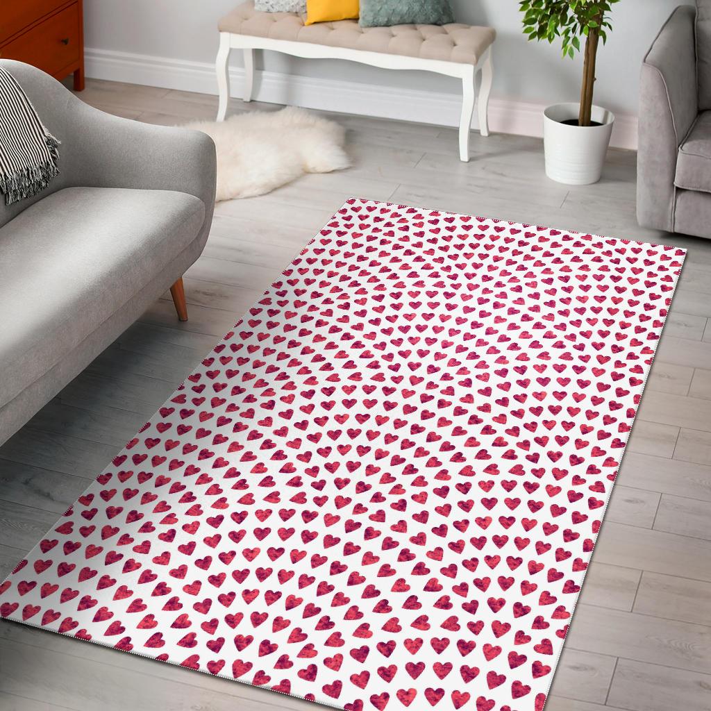 Heart Wave Pattern Area Rug