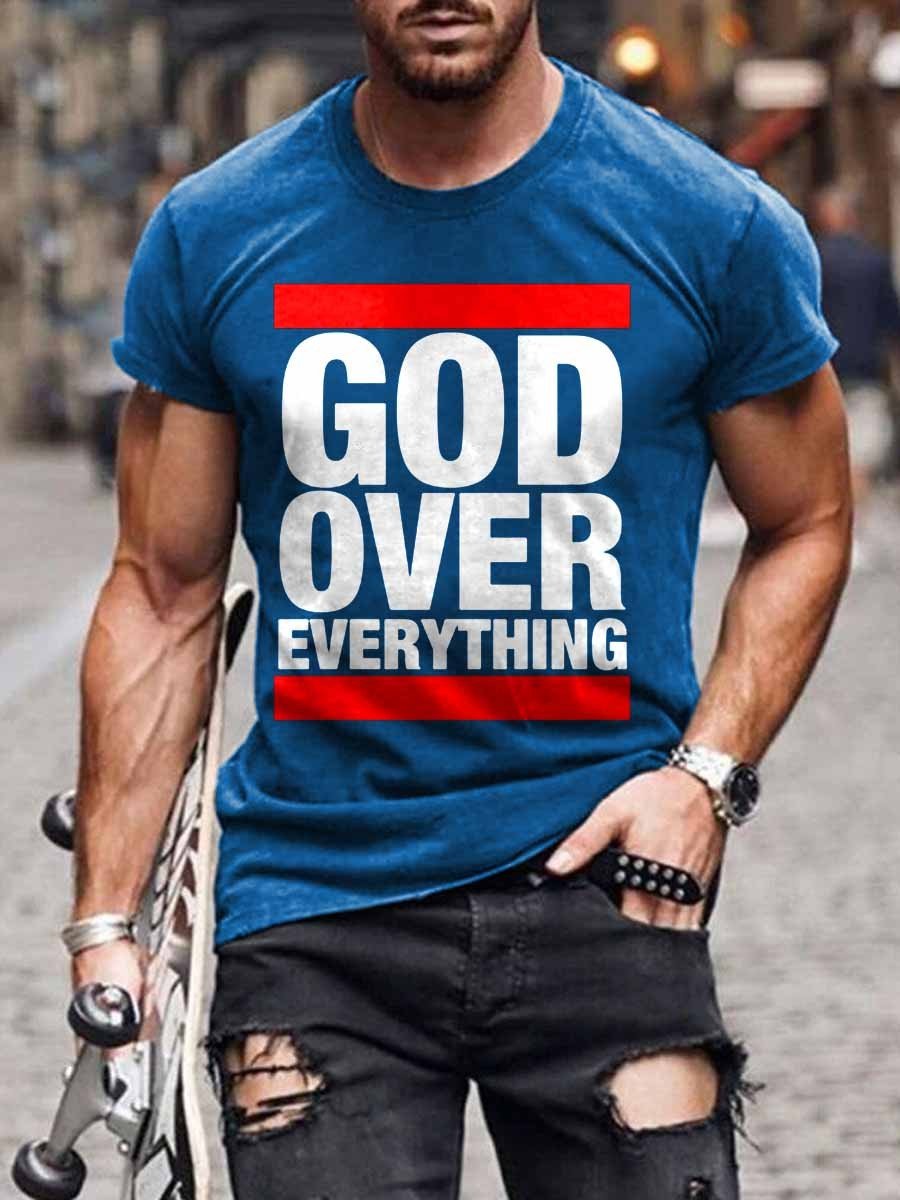 Men’S God Over Everything Tee – PALLAS LLC