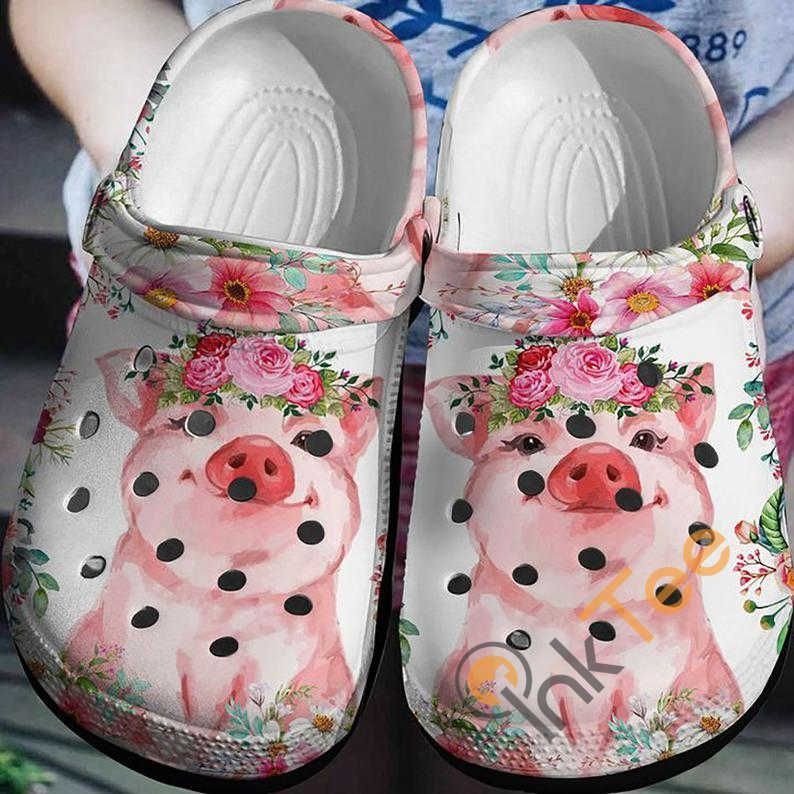 Pig Flower Farmer Crocss Clog Shoes For Men Women Kids – Lesbiplanting