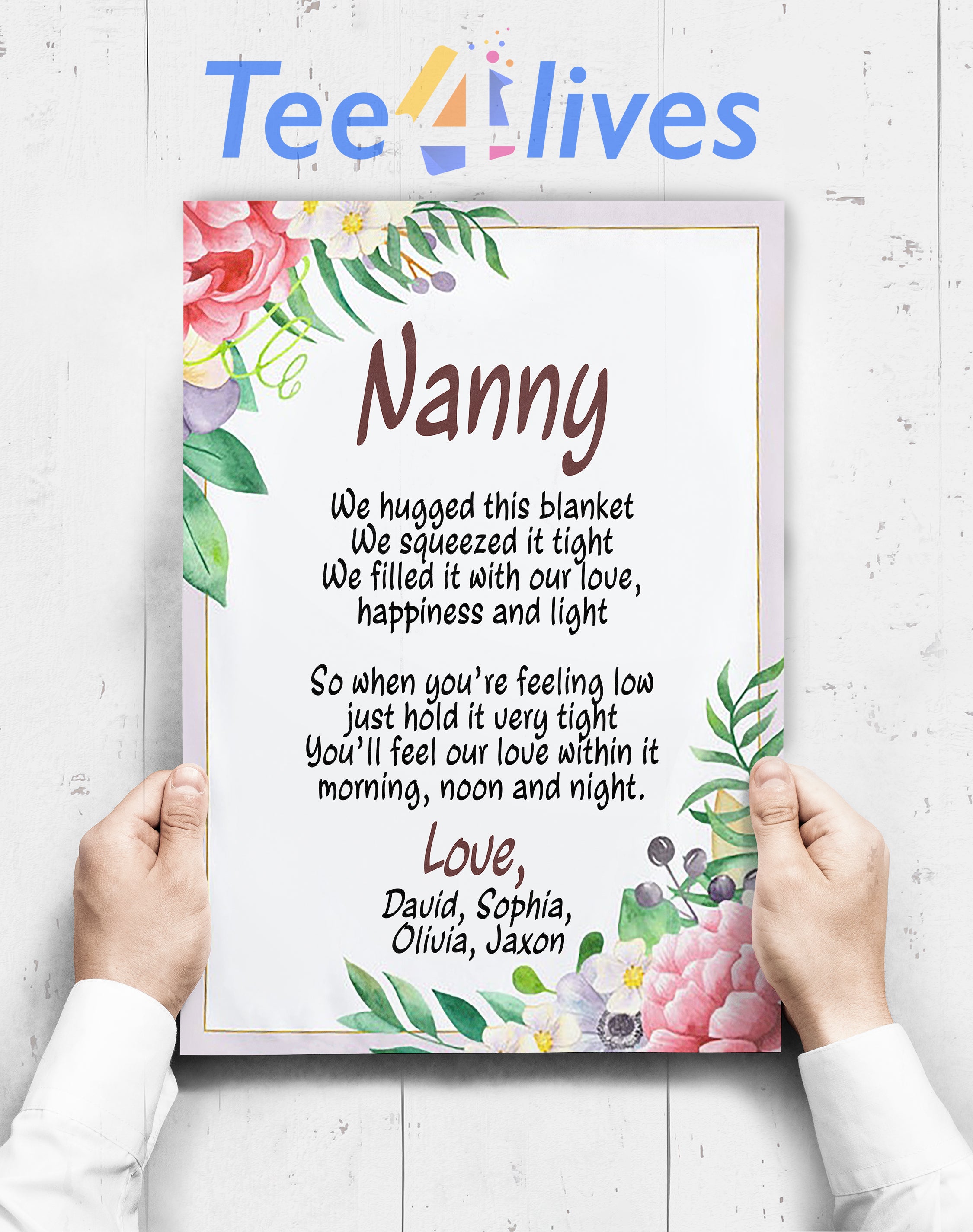 Custom Poster Nanny Poster Personalized Name Poster Prints Wall Art ...